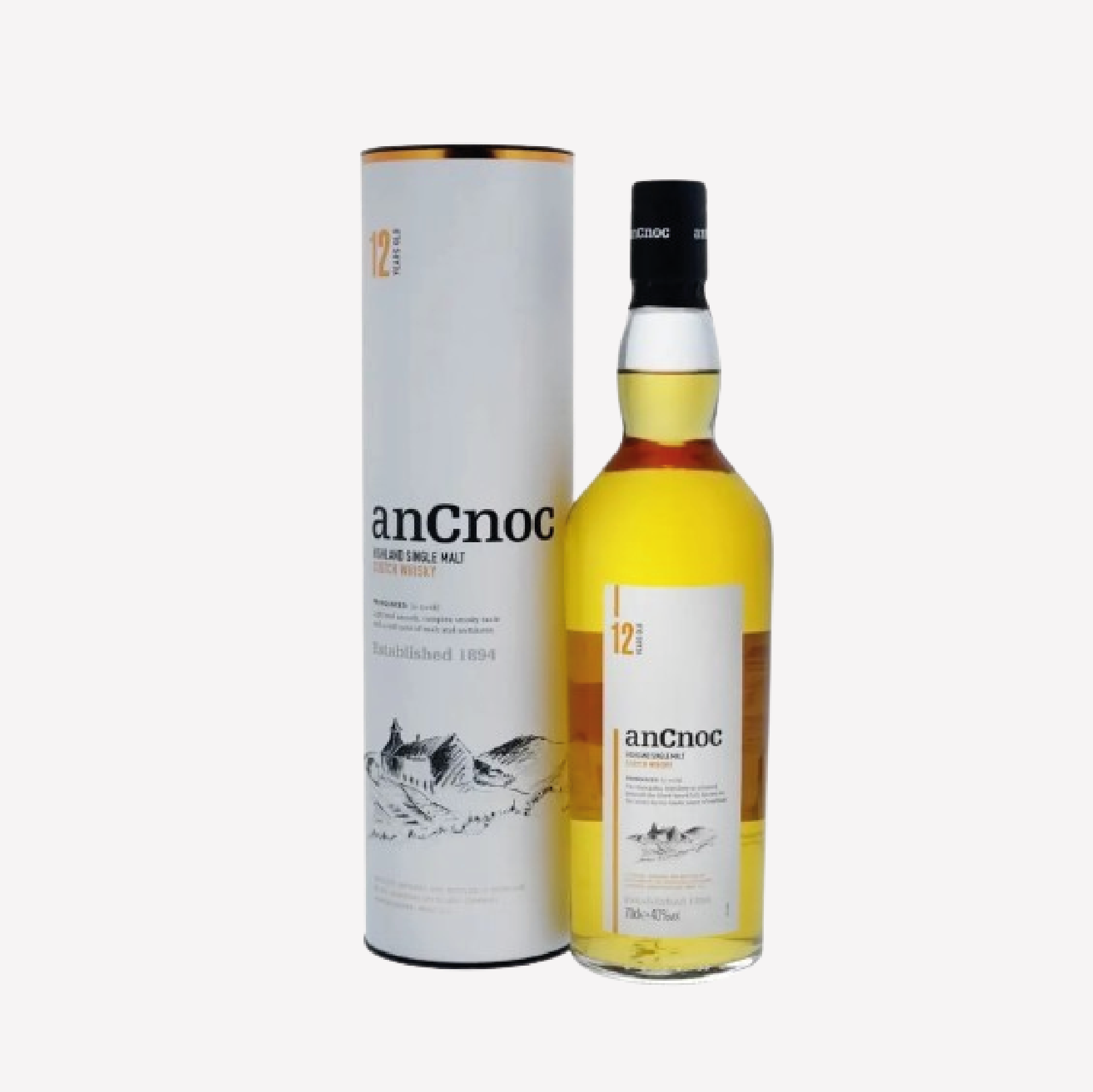 AnCnoc 12 Years - Single Malt Scotch Whisky – Christoffel Spirit